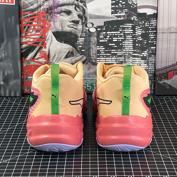 Puma | Shoes | Puma Mens Sz 1 Scoot Zeros Georgia Peach Pink Green ...